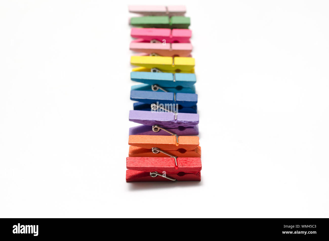 colorful cloth pin Stock Photo - Alamy