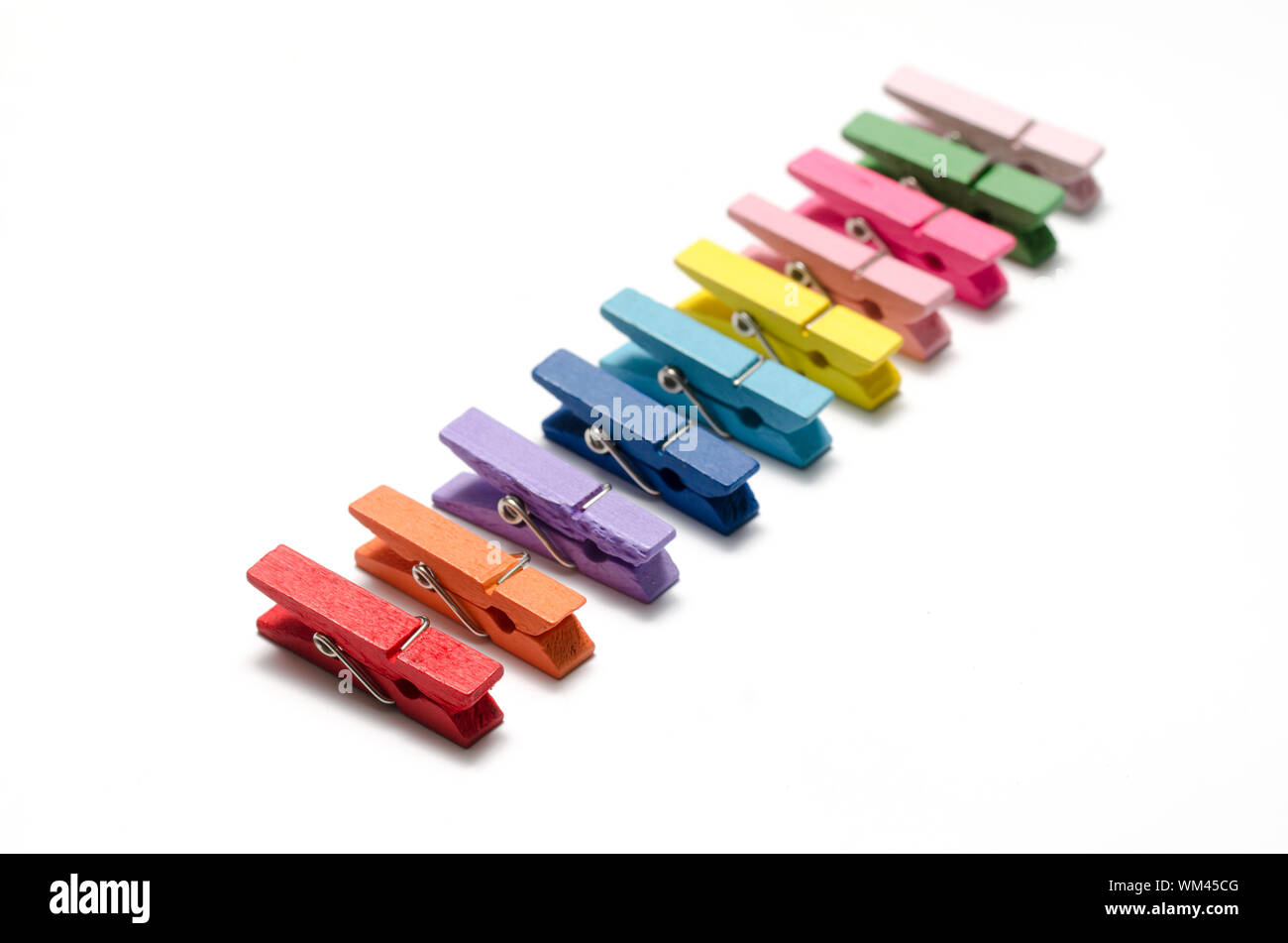 colorful cloth pin Stock Photo - Alamy