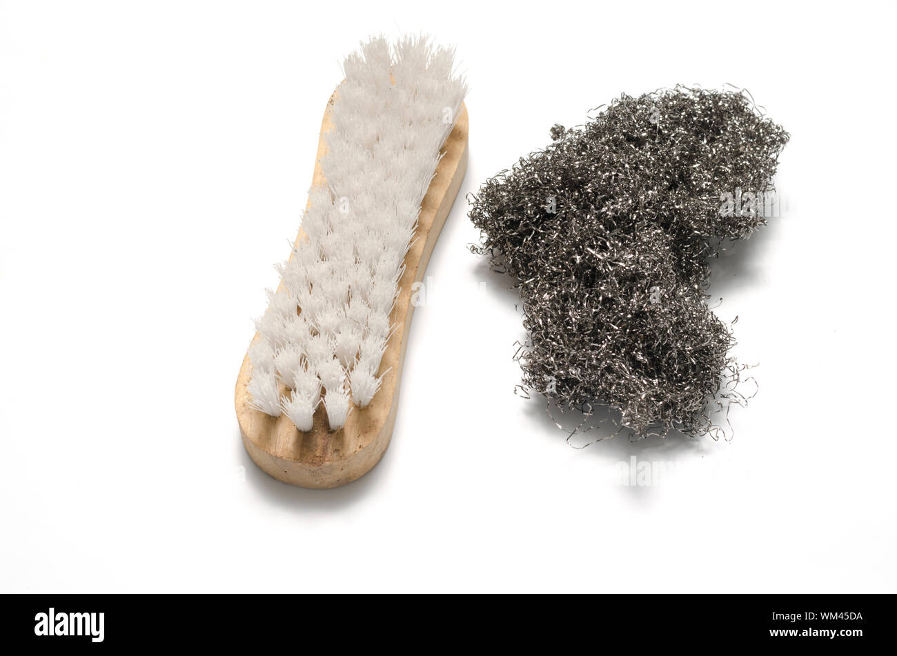 Metallic wire brush Cut Out Stock Images & Pictures - Alamy