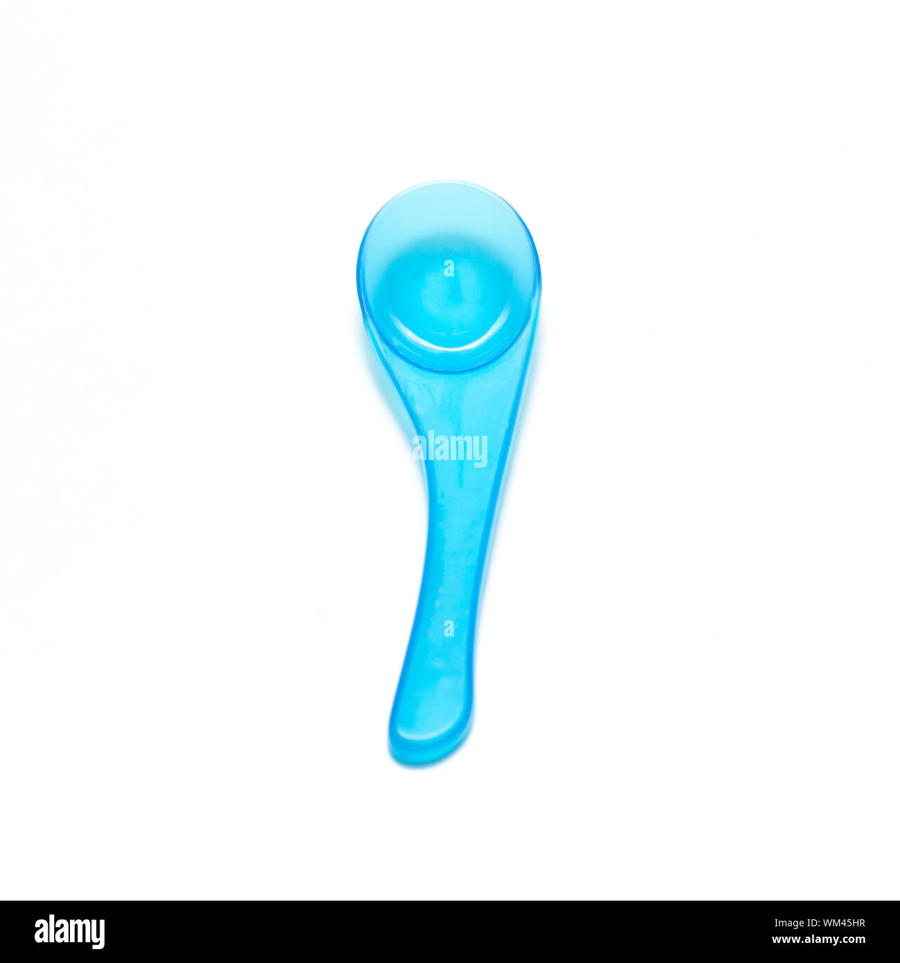 blue plastic spoon Stock Photo - Alamy