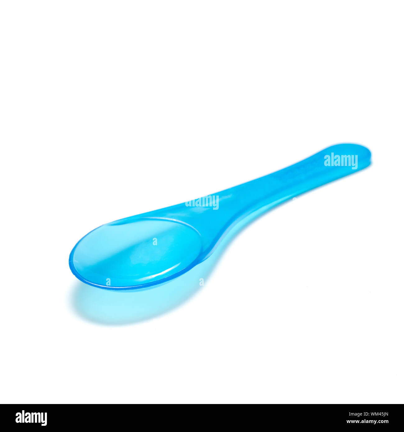 blue plastic spoon Stock Photo - Alamy