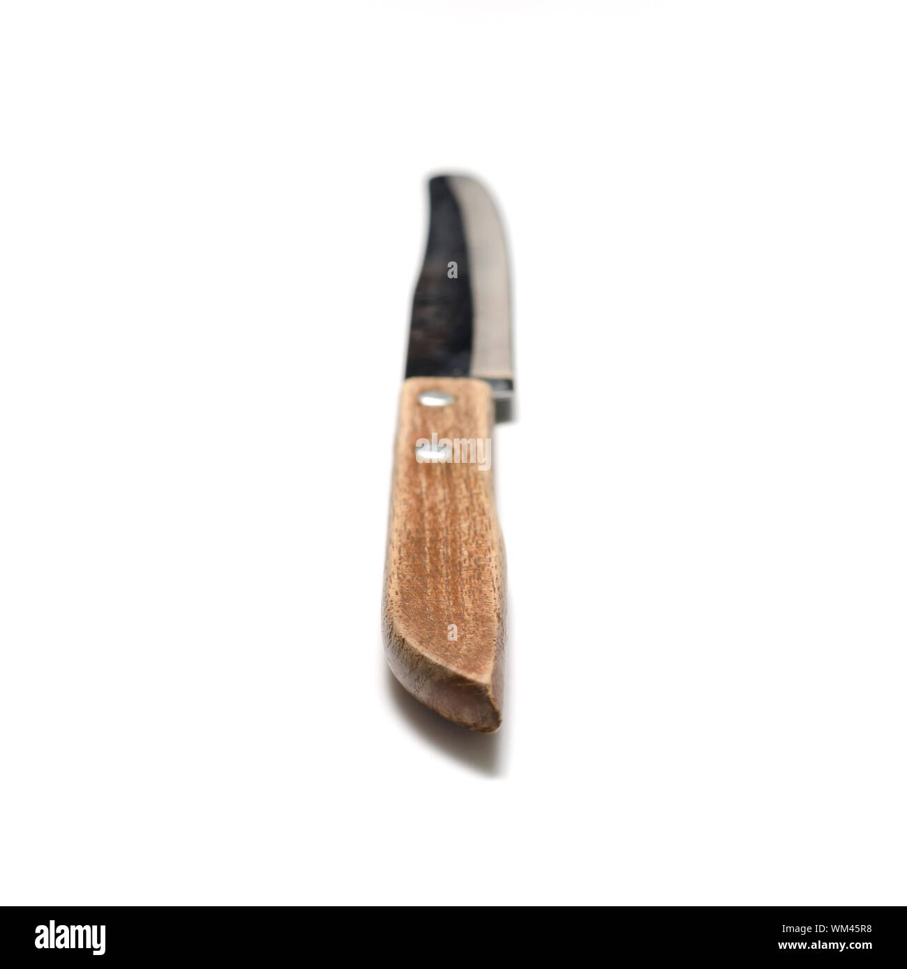 old used knife on a white background Stock Photo - Alamy