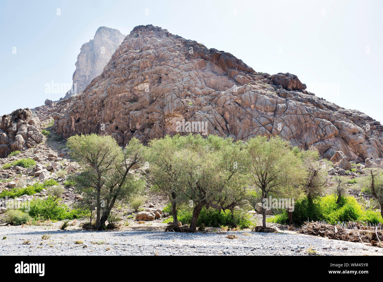 Image of rocks in a landscape in Oman Stock Photo - Alamy