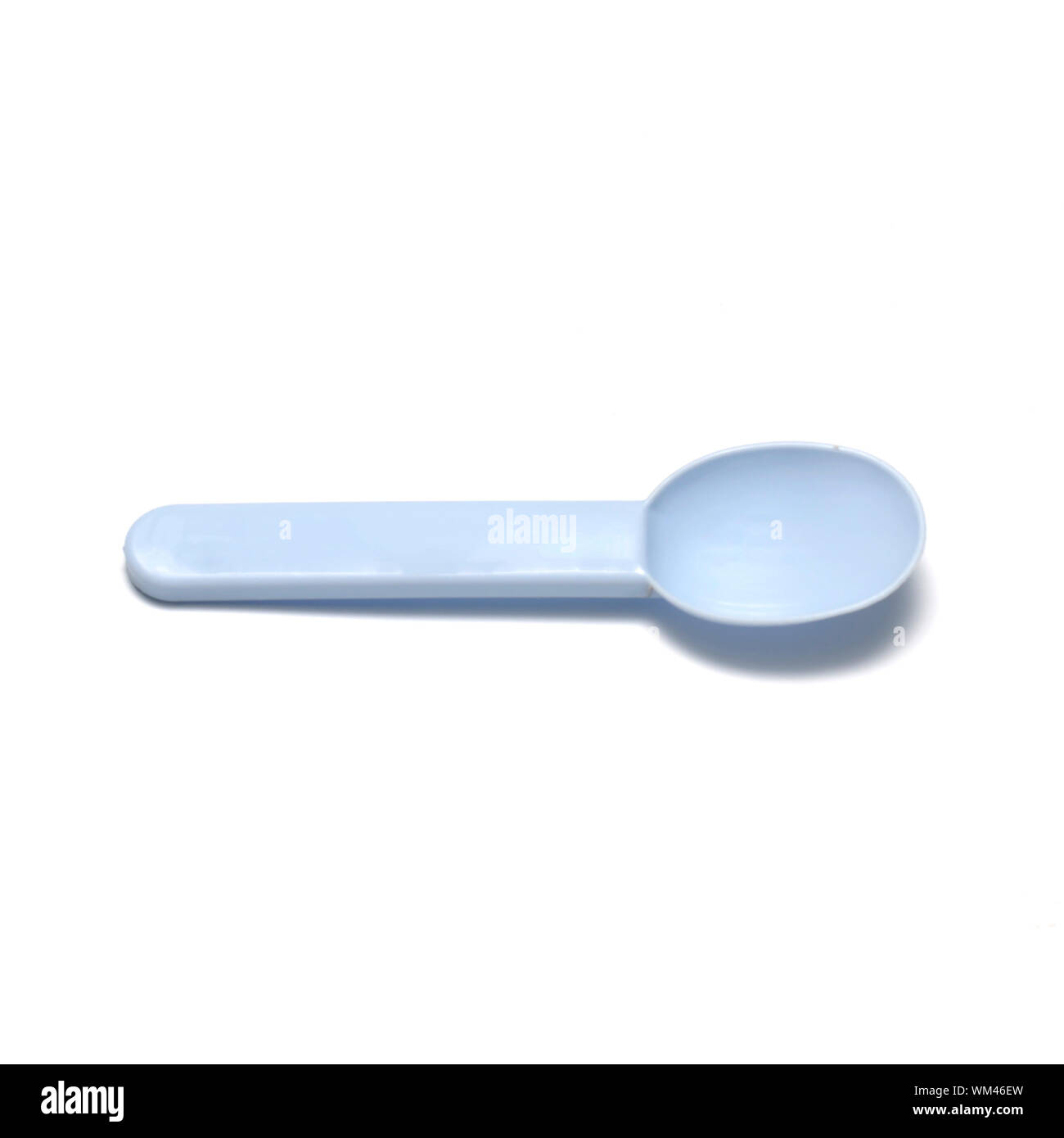 blue plastic spoon Stock Photo - Alamy