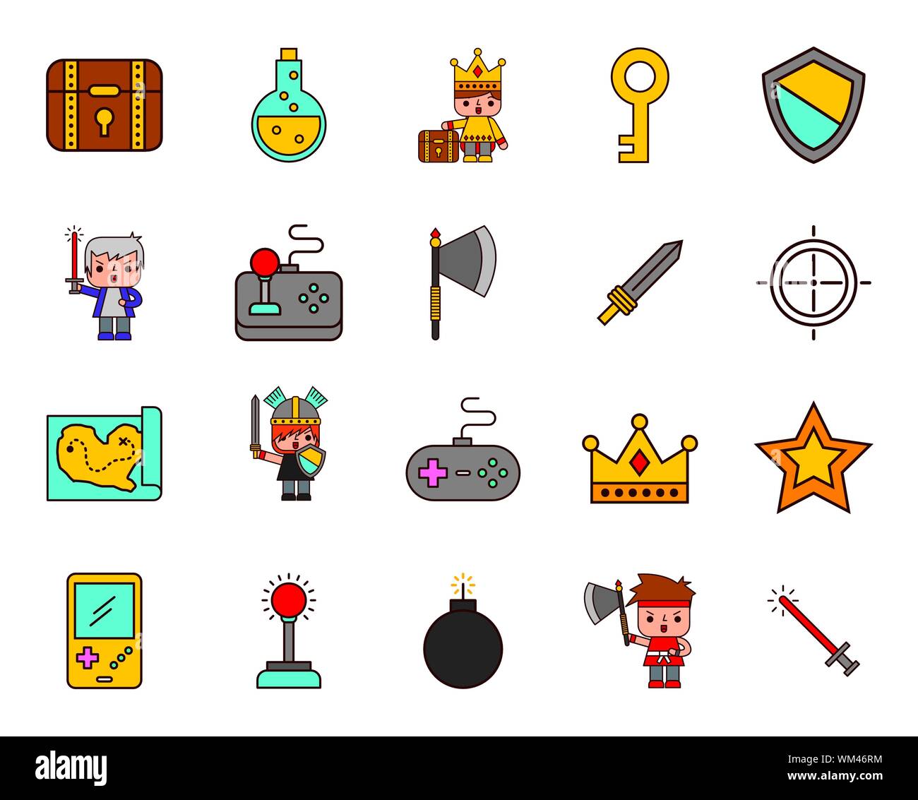 Vintage video game map hi-res stock photography and images - Alamy