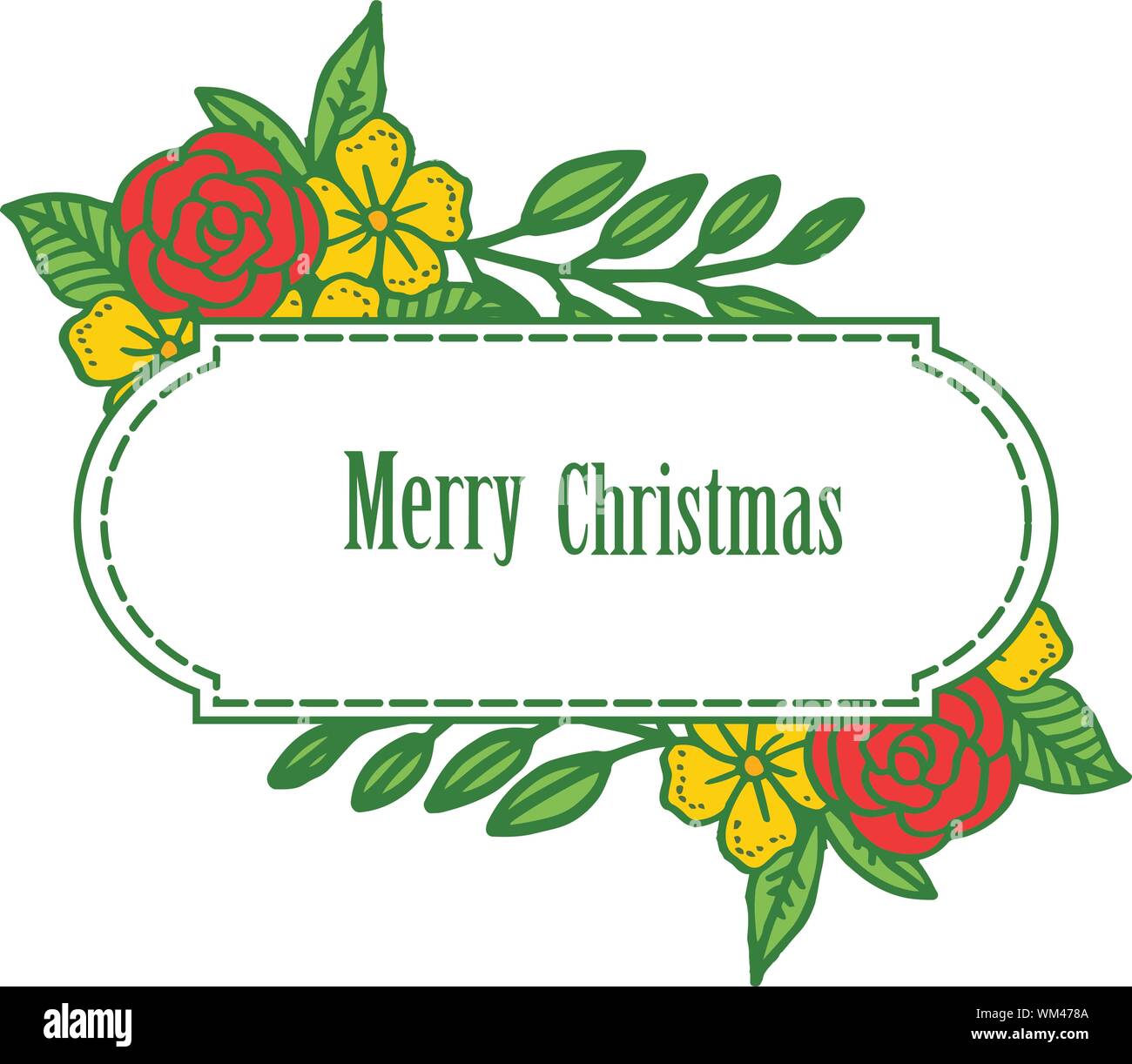 Perfect invitation card of merry christmas, with decorative element of ...