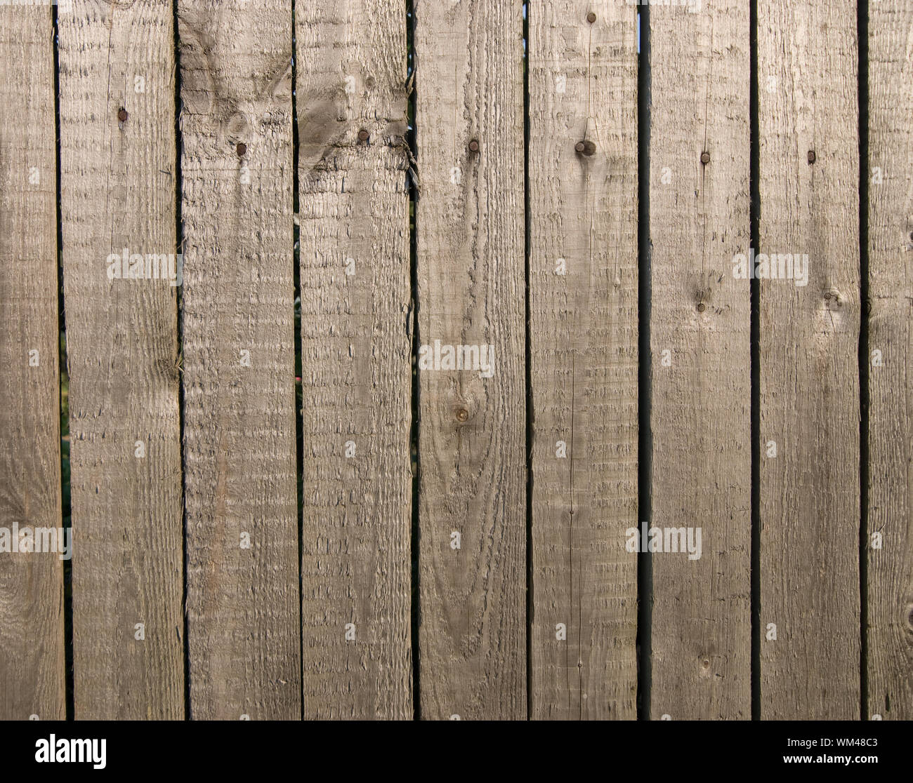 Wooden fence background with natural wood texture Stock Photo - Alamy