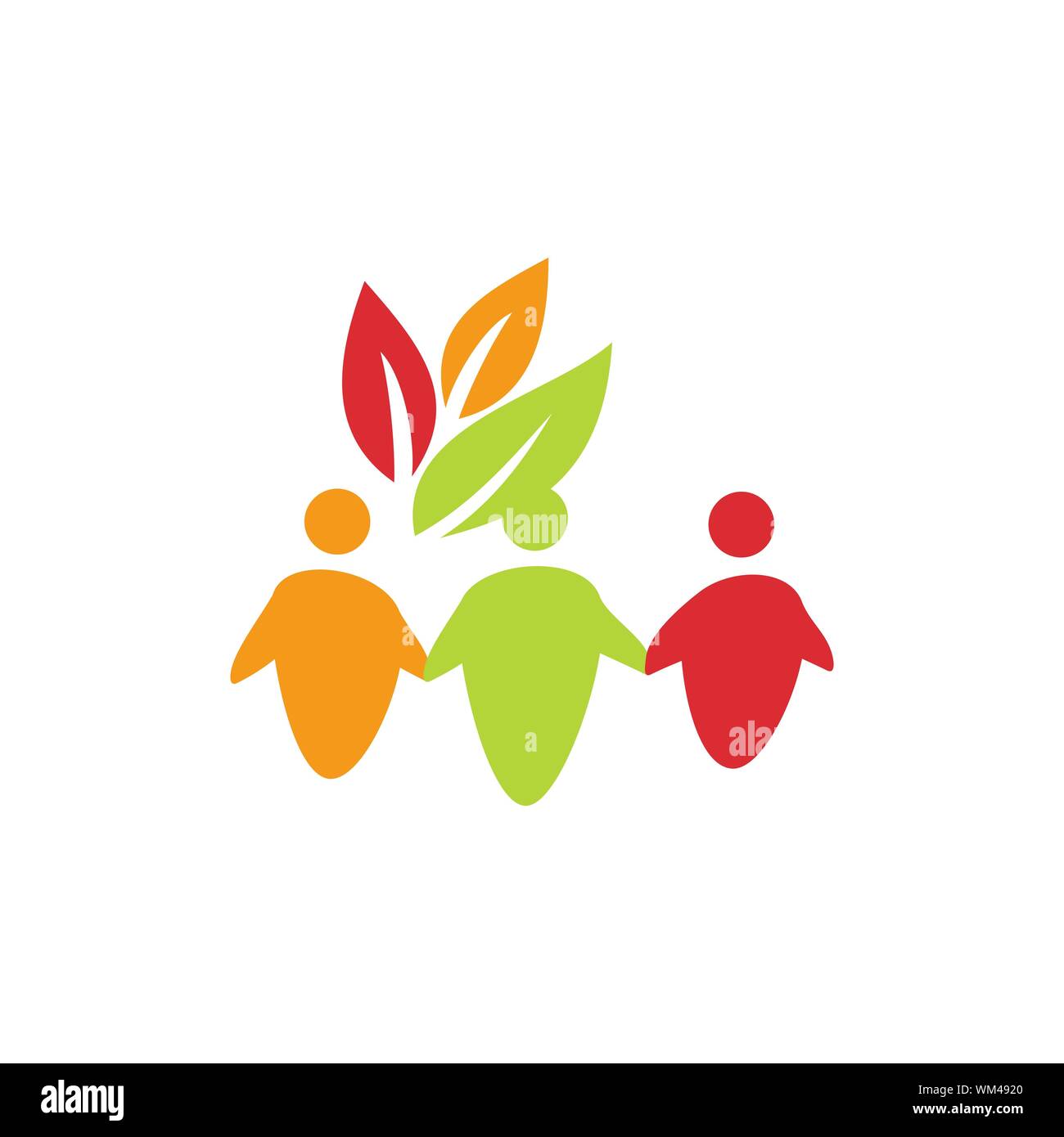 Commitment Teamwork Together Business Logo Illustration Vector Stock ...