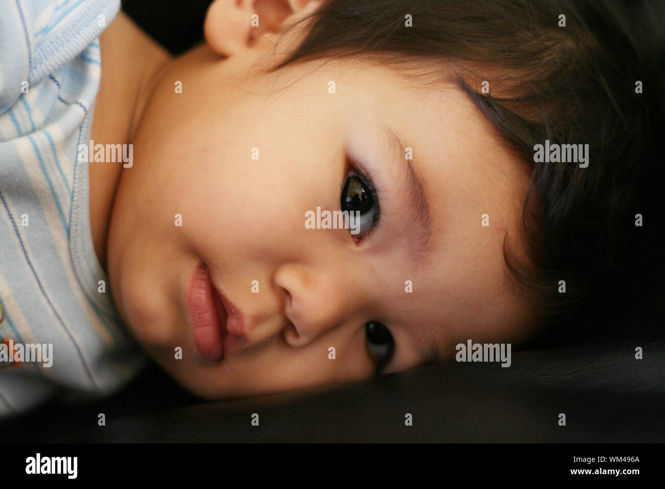 Shy baby resting Stock Photo - Alamy