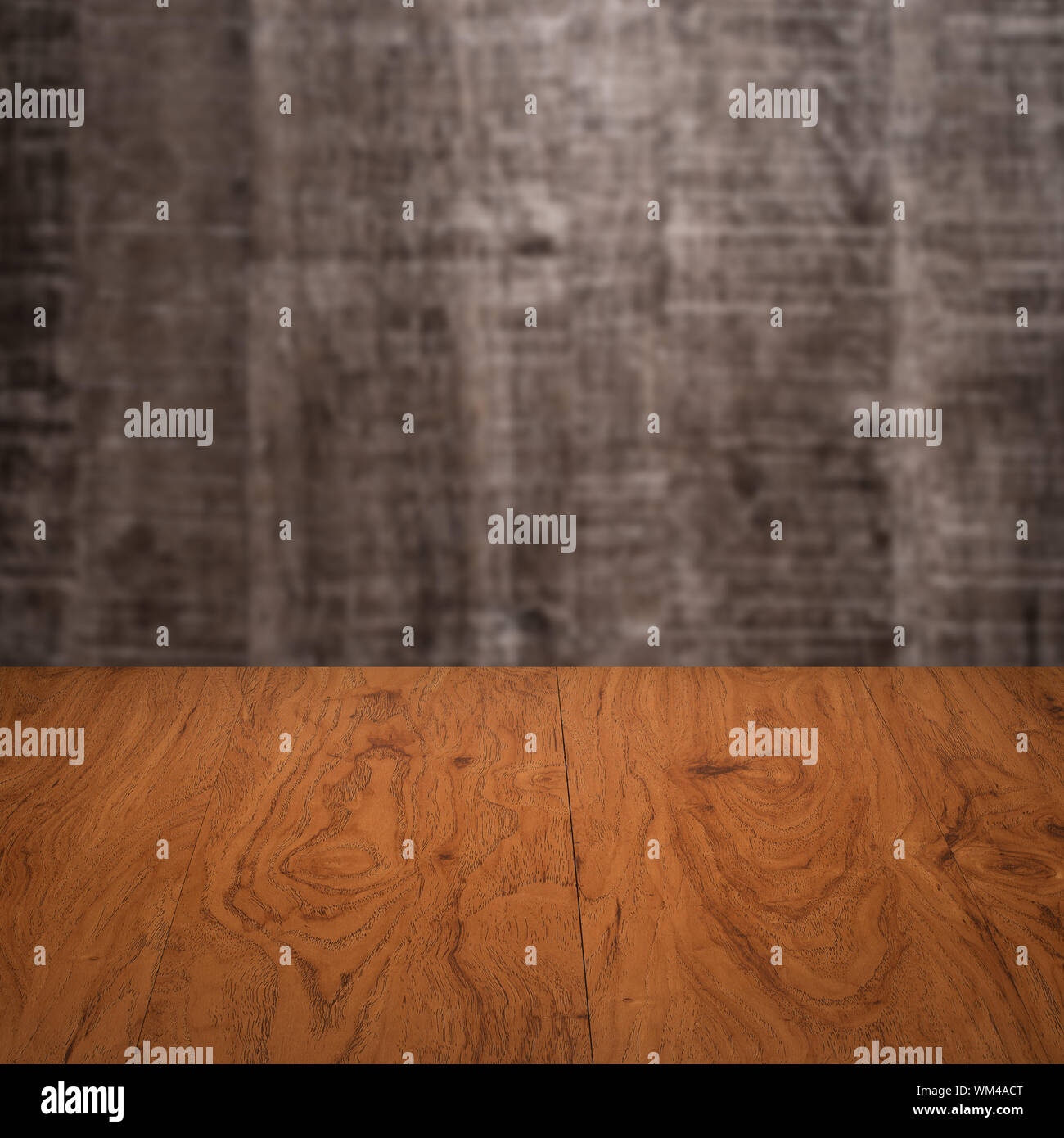 Wood background - table with wooden wall Stock Photo - Alamy