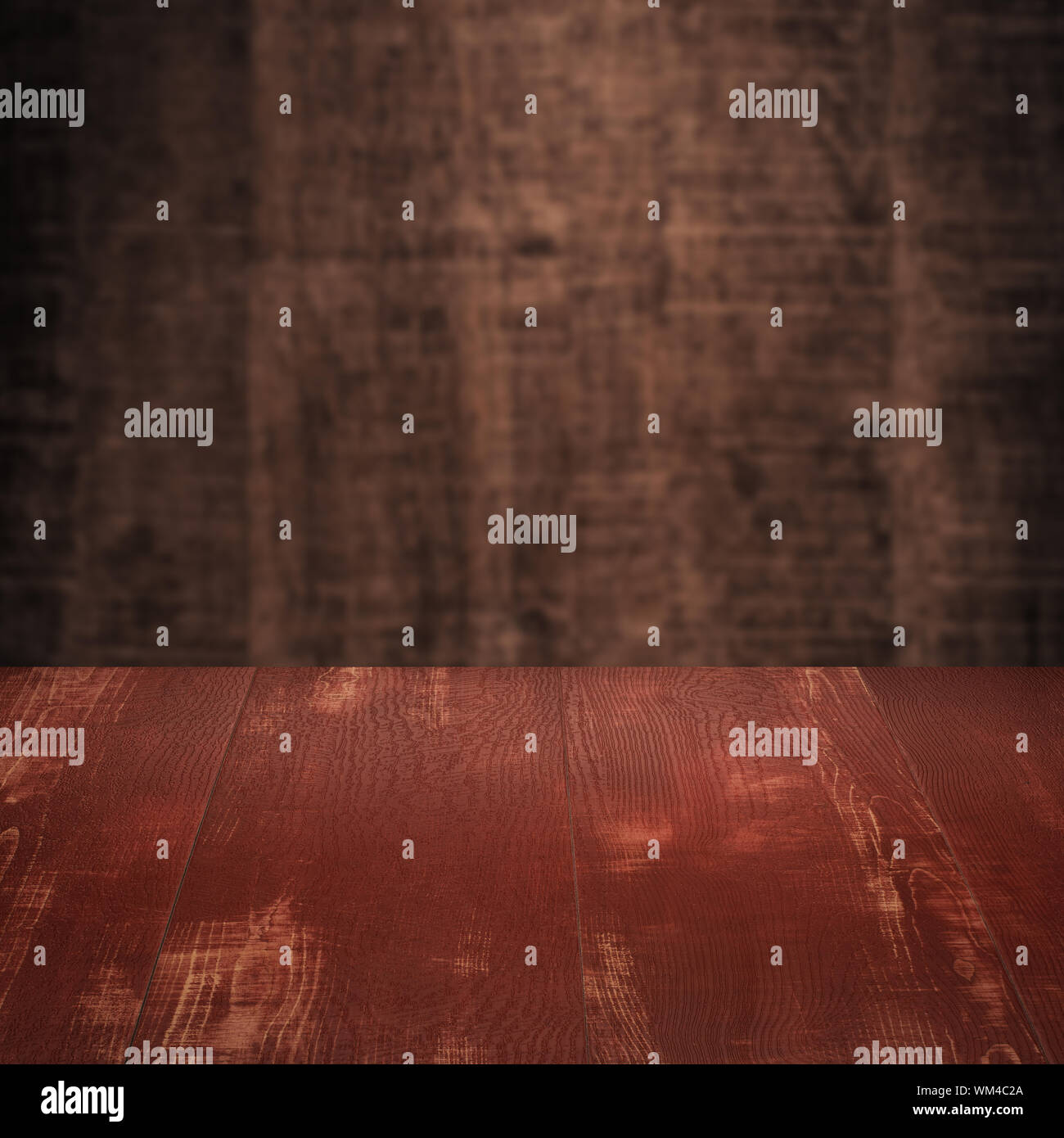 Wood background - table with wooden wall Stock Photo - Alamy
