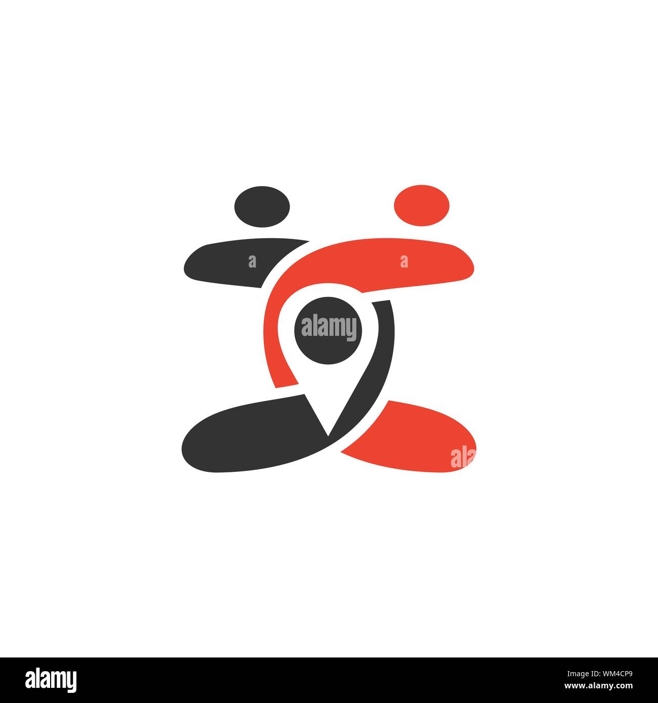 Commitment Teamwork Together Business Logo Illustration Vector Stock ...