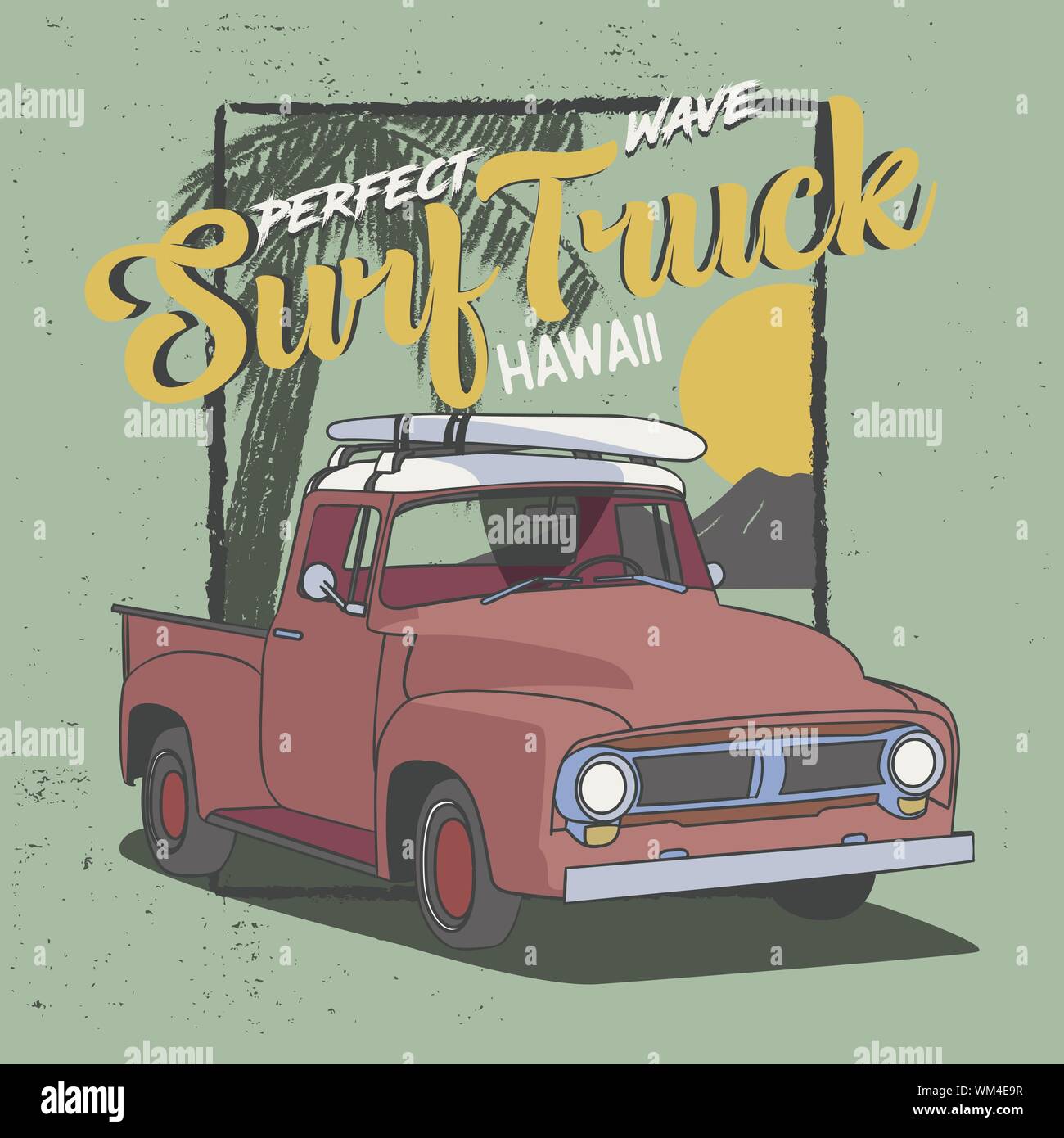 Surf on rock Stock Vector Images - Alamy