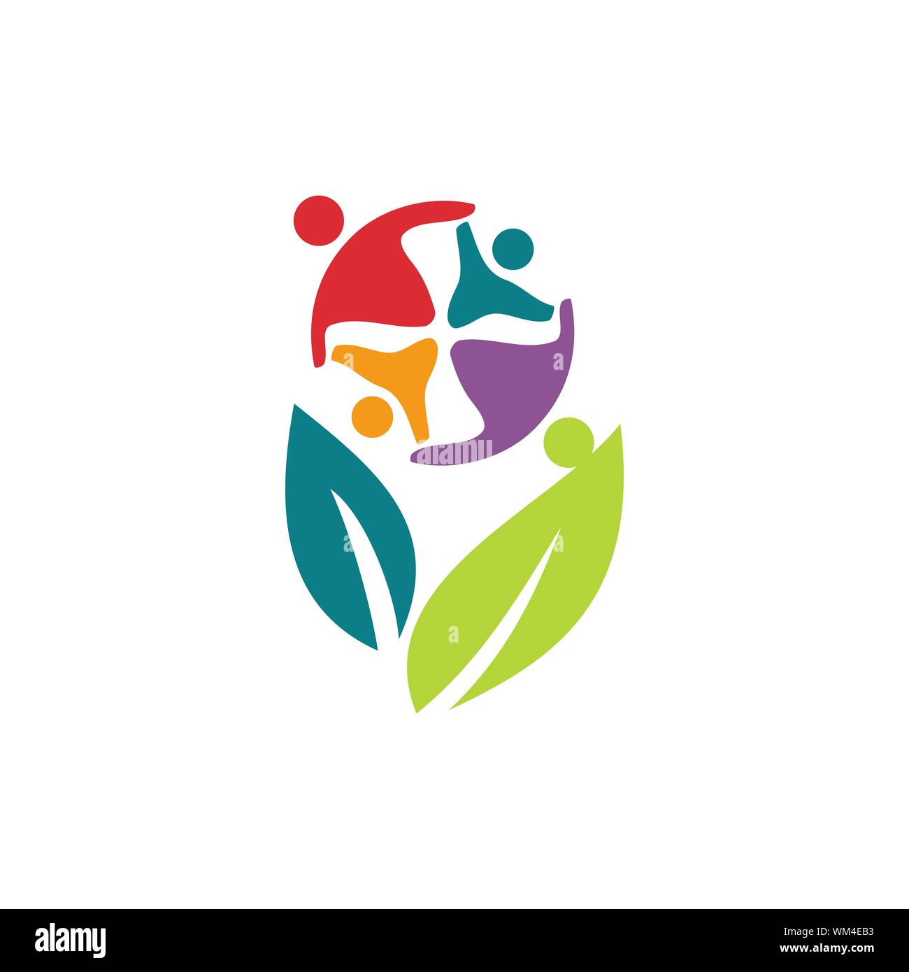 Commitment Teamwork Together Business Logo Illustration Vector Stock ...