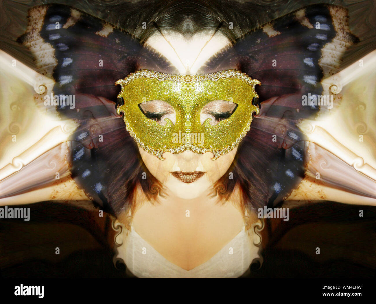 Creative conceptual self portrait Stock Photo - Alamy