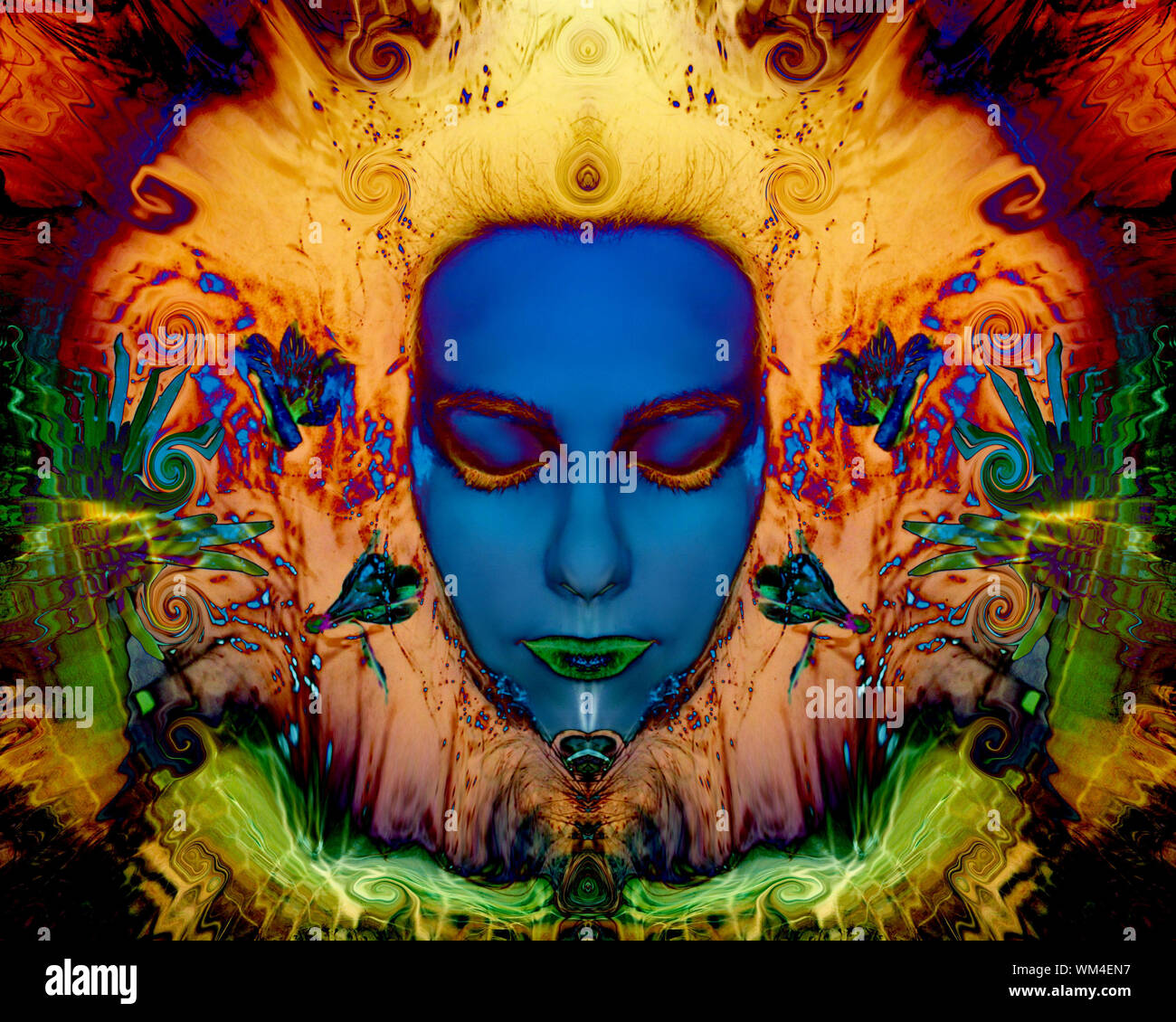 Creative conceptual self portrait Stock Photo - Alamy