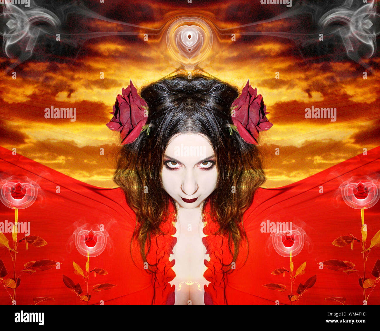 Creative conceptual self portrait Stock Photo - Alamy