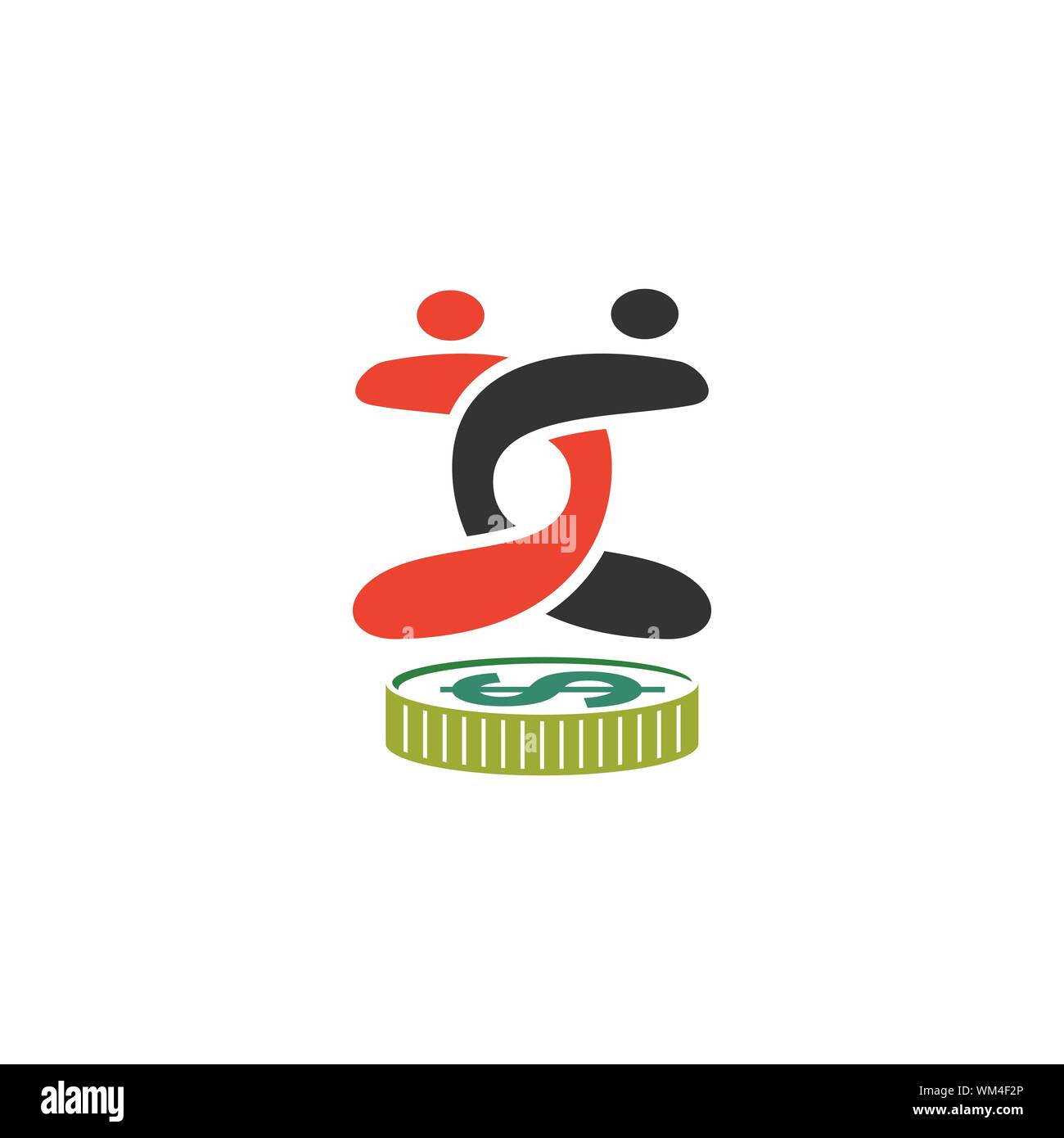 Commitment Teamwork Together Business Logo Illustration Vector Stock ...
