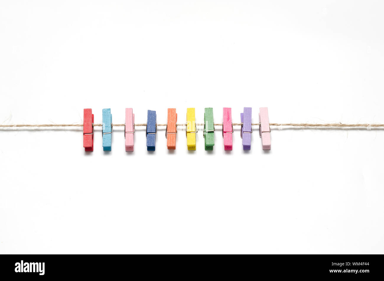 colorful cloth pin Stock Photo - Alamy