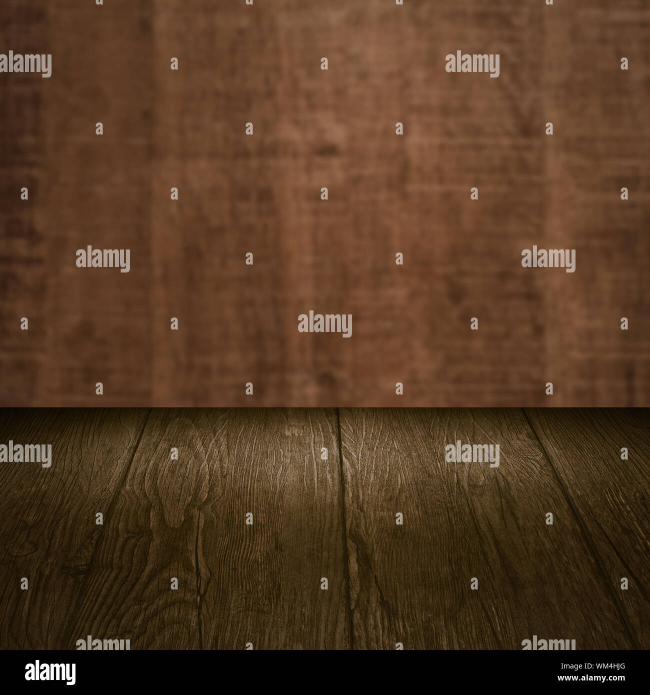 Wood background - table with wooden wall Stock Photo - Alamy