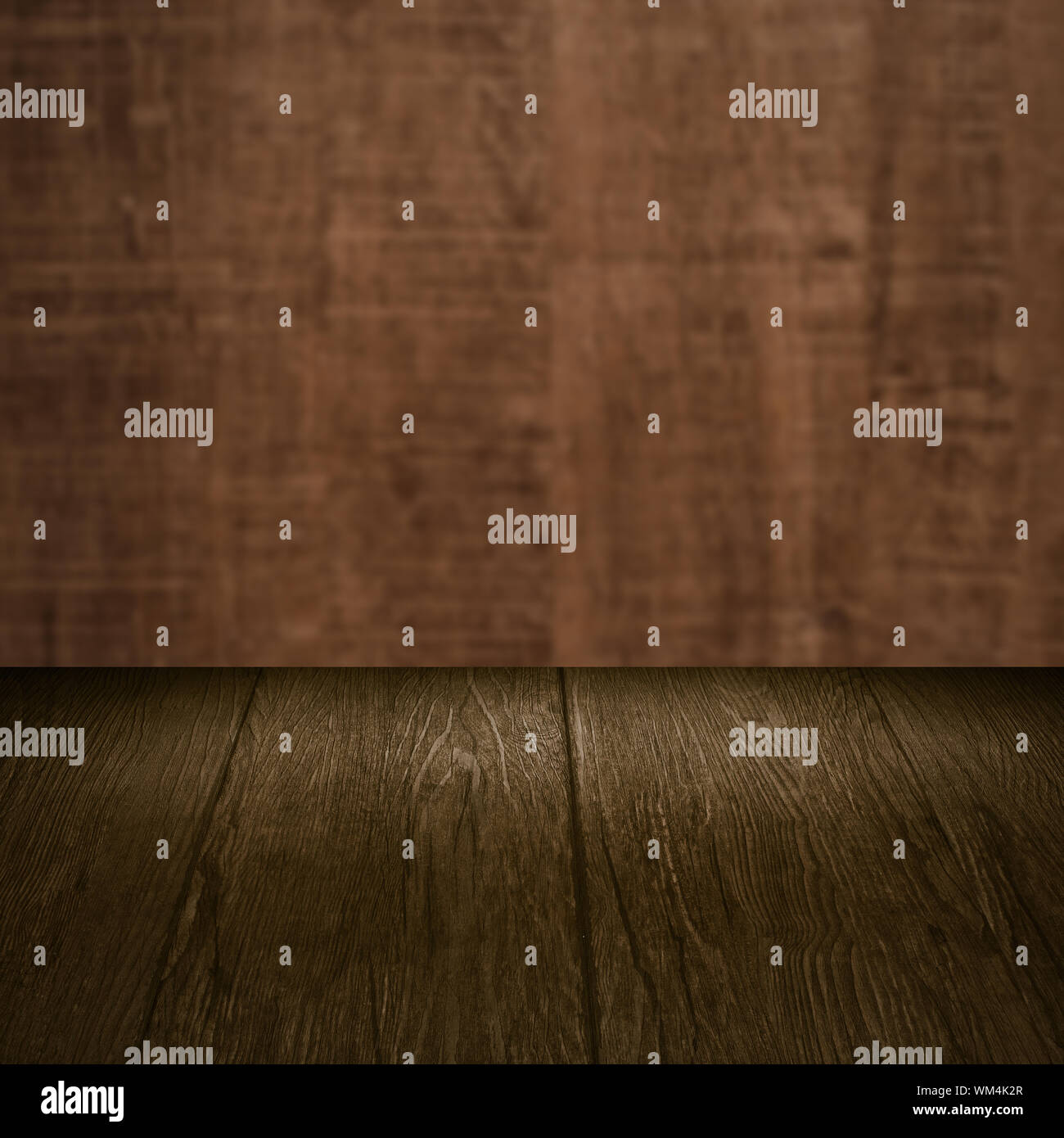 Wood background - table with wooden wall Stock Photo - Alamy