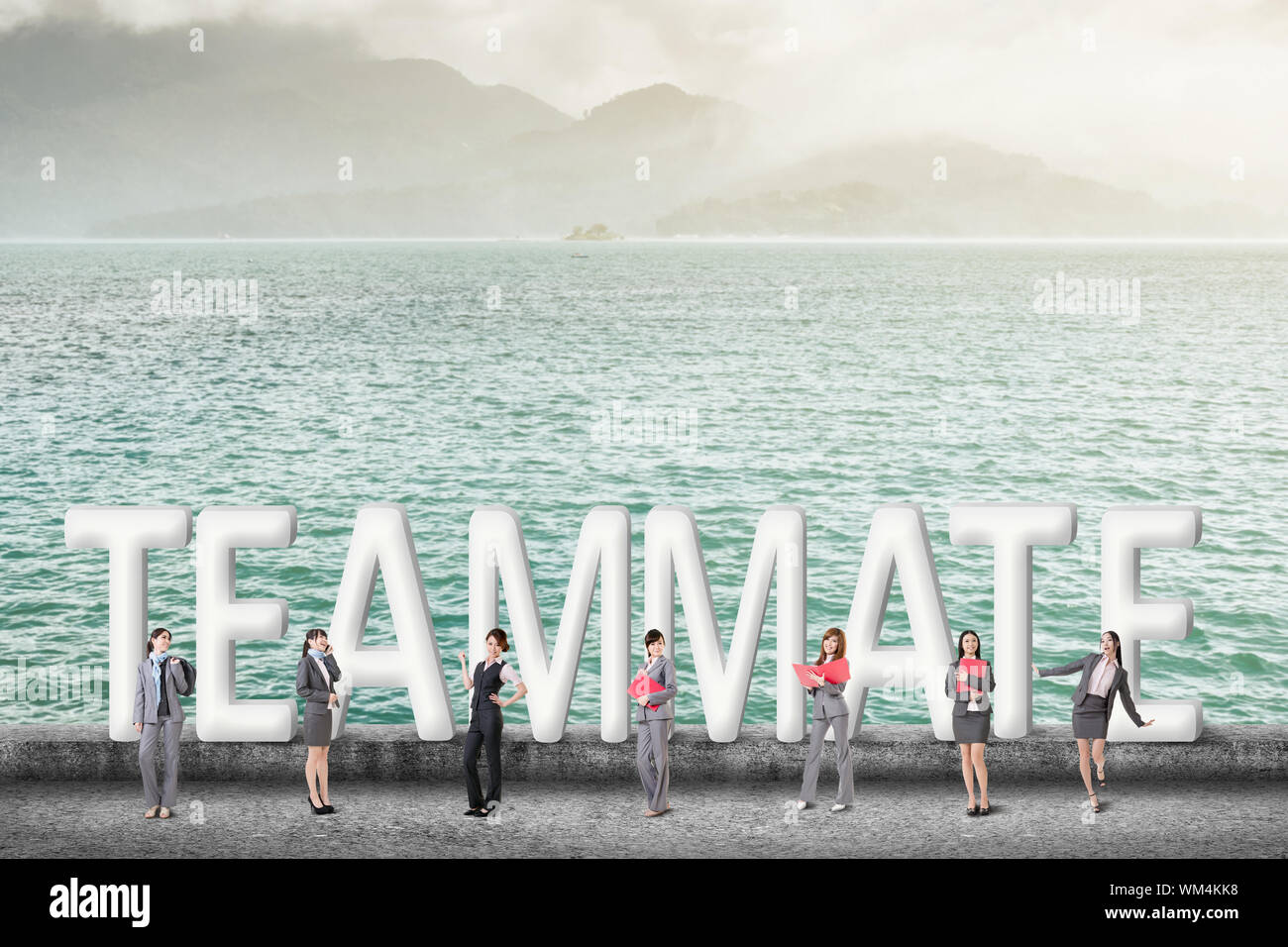 Concept of partner, friends,collaborate with group of business people ...