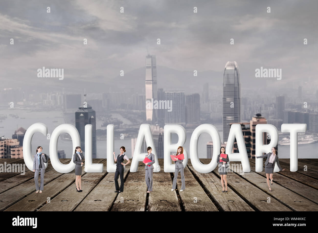 Concept of partner, friends,collaborate with group of business people ...