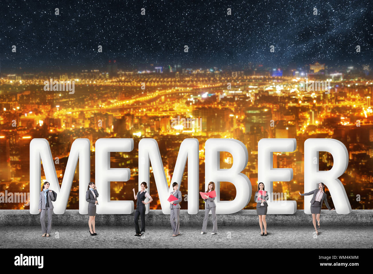 Concept of partner, friends,collaborate with group of business people ...