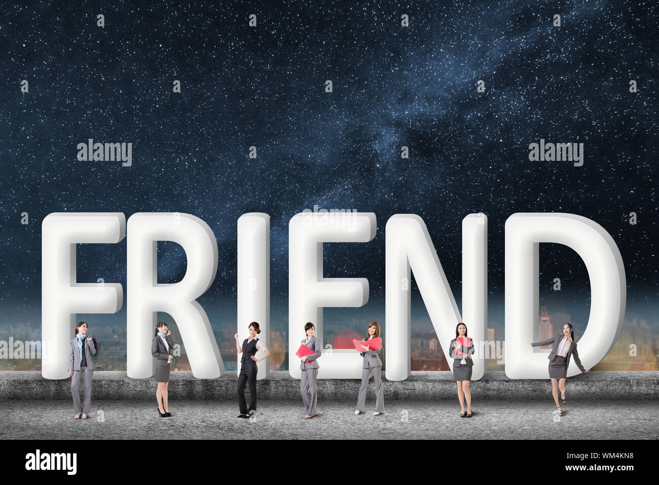 Concept of partner, friends,collaborate with group of business people ...