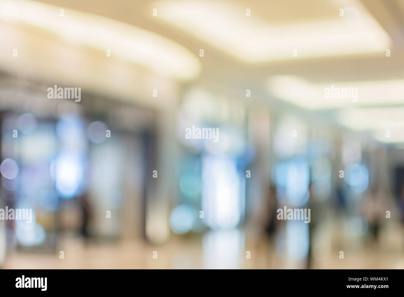 Abstract urban background with blurred buildings and street, shallow ...