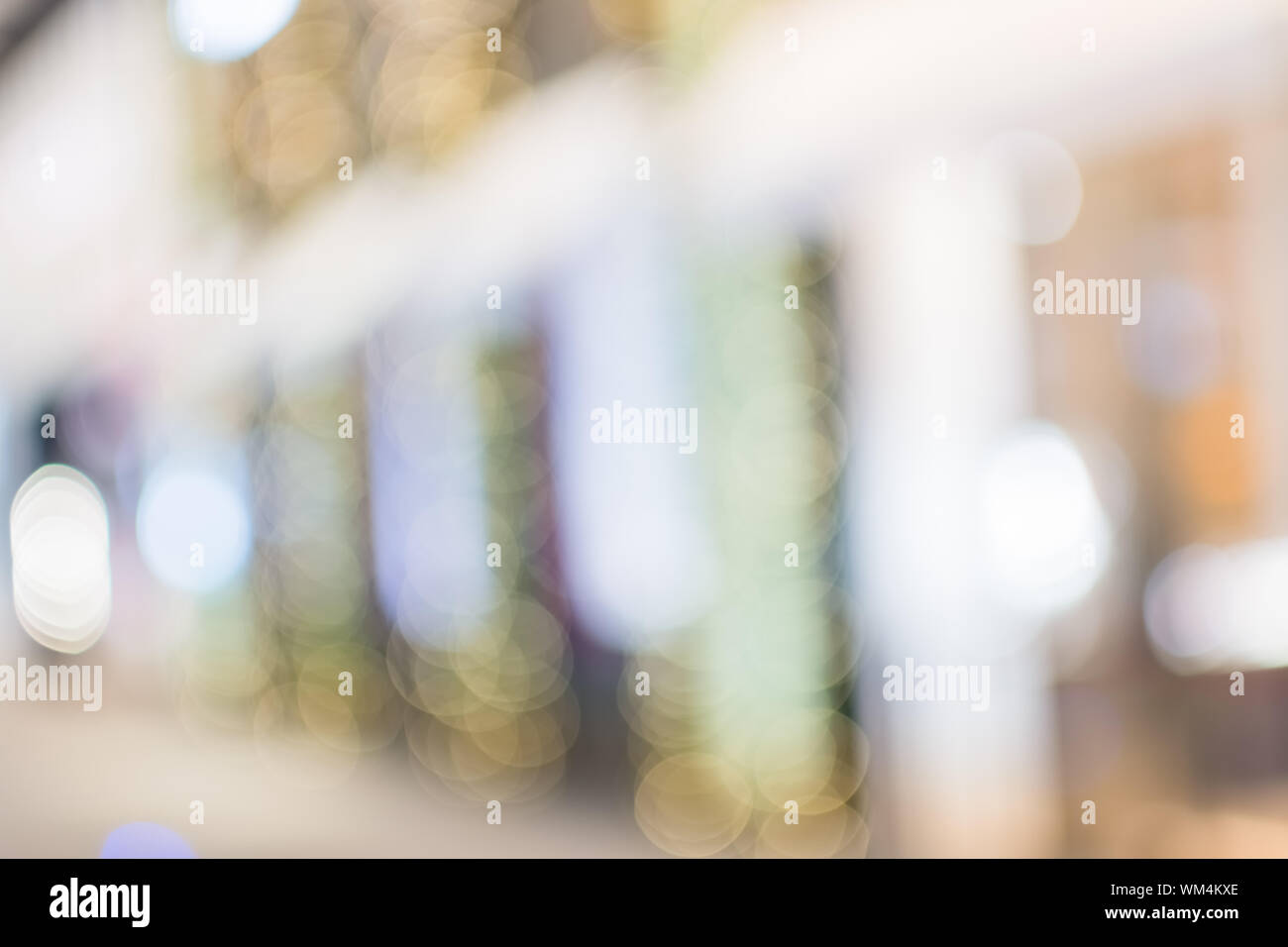 Abstract urban background with blurred buildings and street, shallow ...