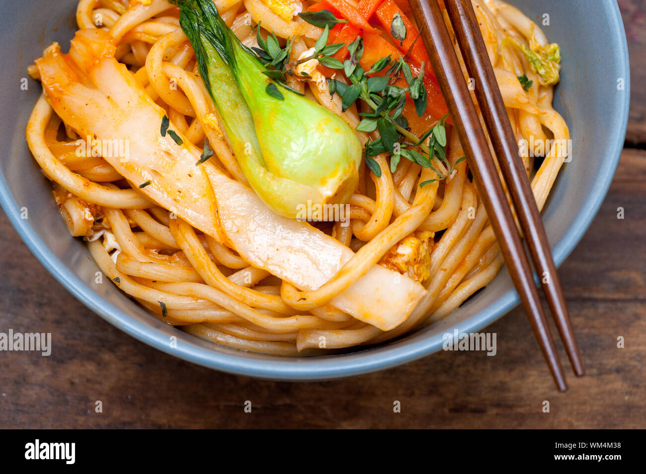 hand pulled ramen noodles Stock Photo - Alamy