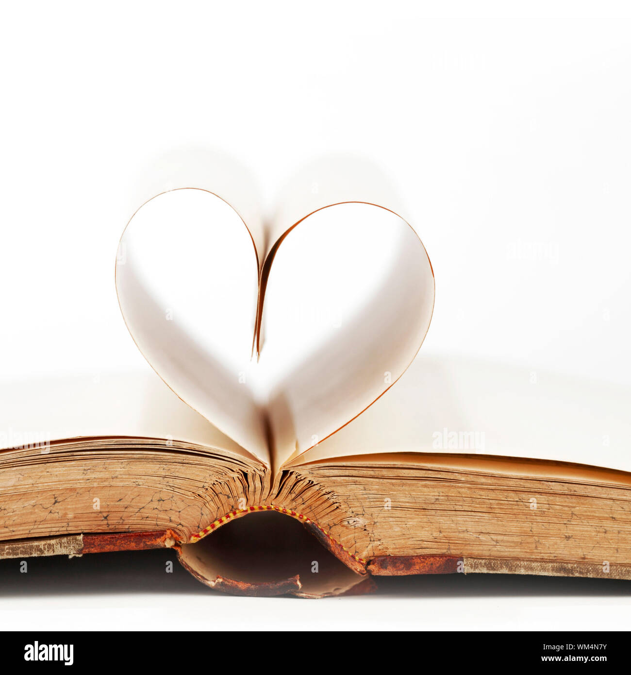 Heart made from book pages, love reading, Valentines day concept Stock ...