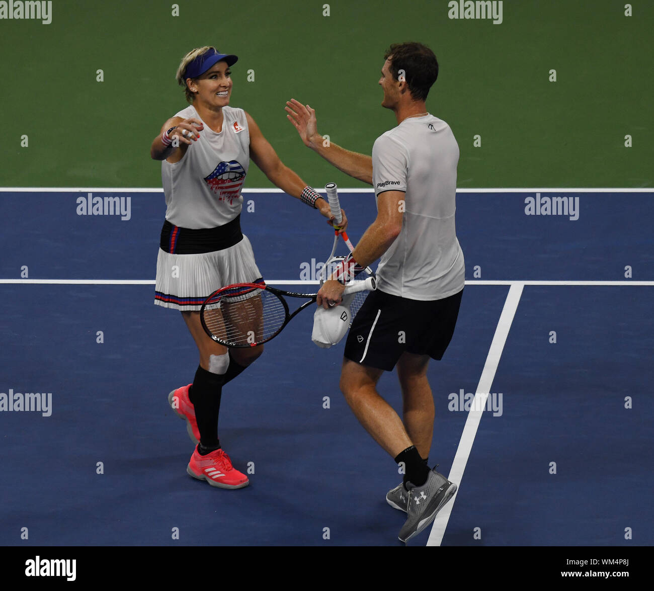 Flushing Meadows New York US Open Tennis Day 10 04/09/2019 Beth Mattek-Sands (USA) and Jamie ...