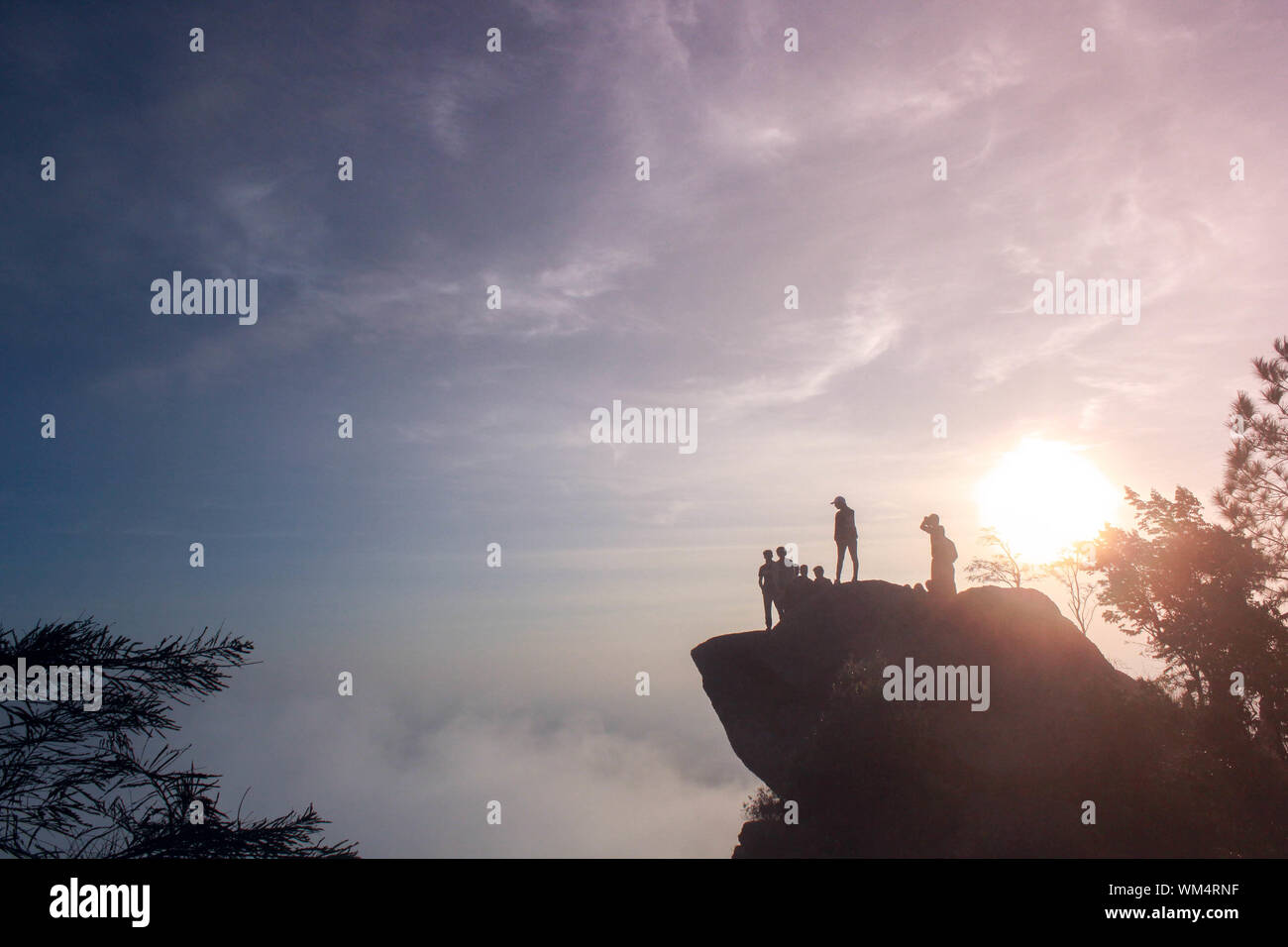 Rock group silhouette hi-res stock photography and images - Alamy