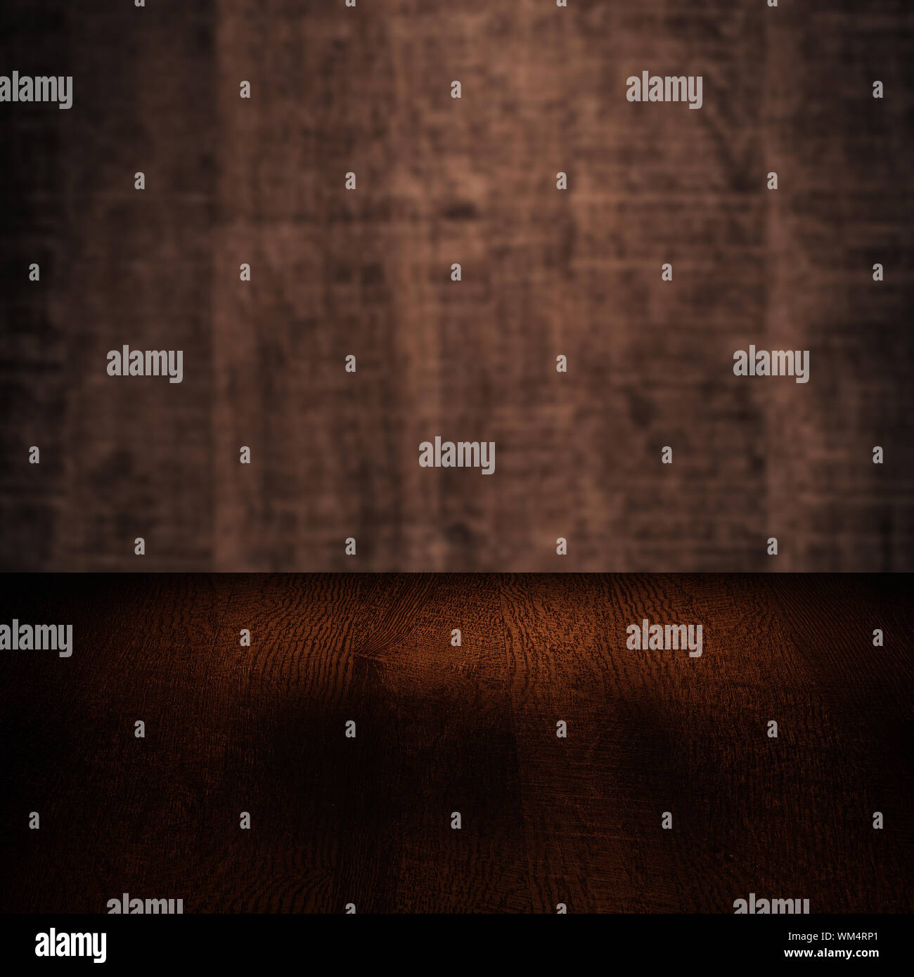 Wood background - table with wooden wall Stock Photo - Alamy