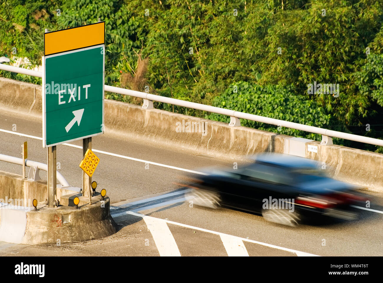 Exit board on the motorway hi-res stock photography and images - Alamy