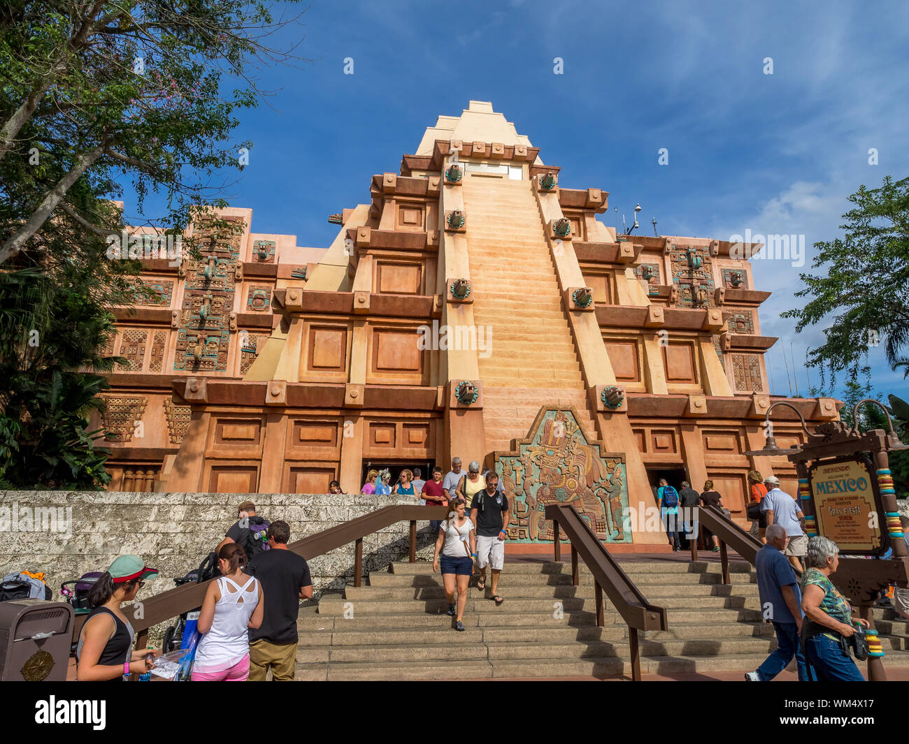 View of the Epcot Theme Park at Disney World in Orlando, Florida. Epcot ...