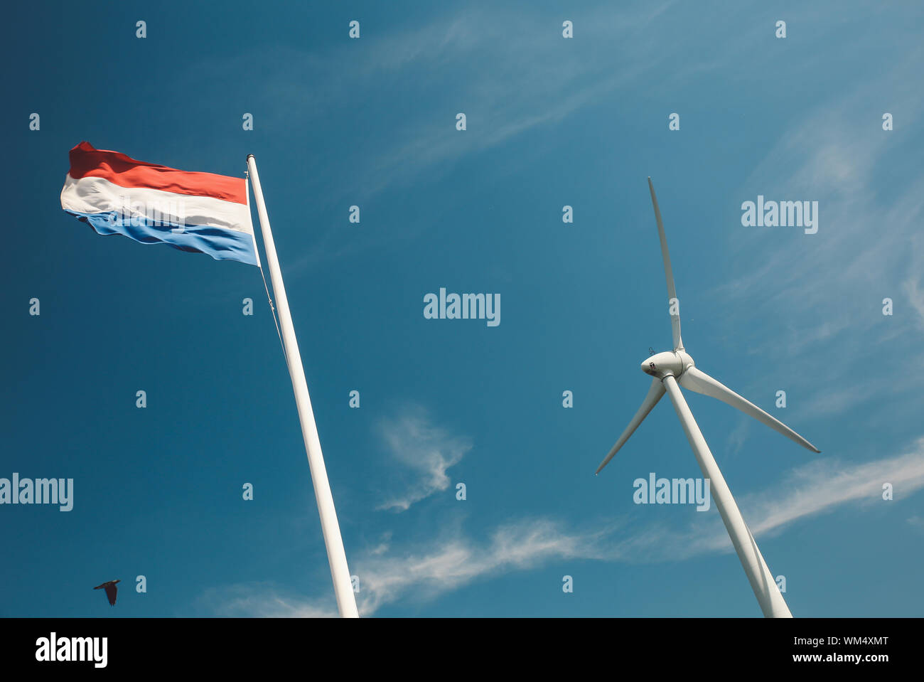 Windmill And Flag High Resolution Stock Photography and Images - Alamy