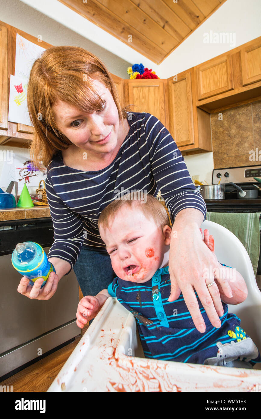 Grumpy baby hi-res stock photography and images - Alamy