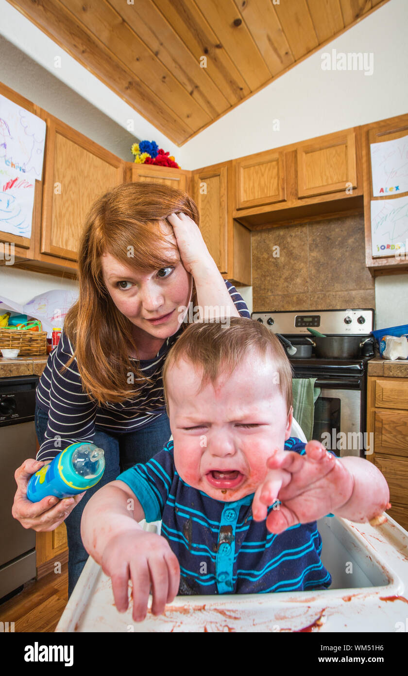 Grumpy baby hi-res stock photography and images - Alamy