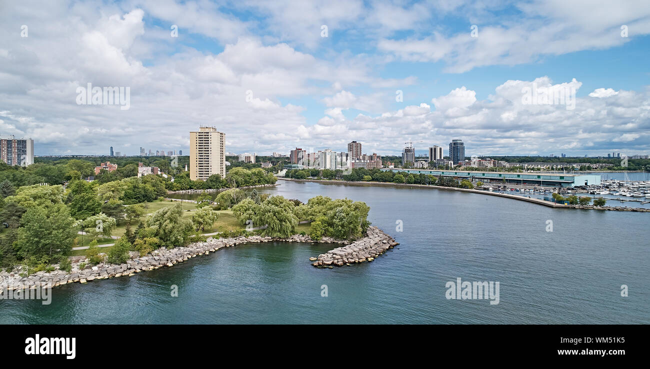 Port Credit Harbour area Stock Photo - Alamy