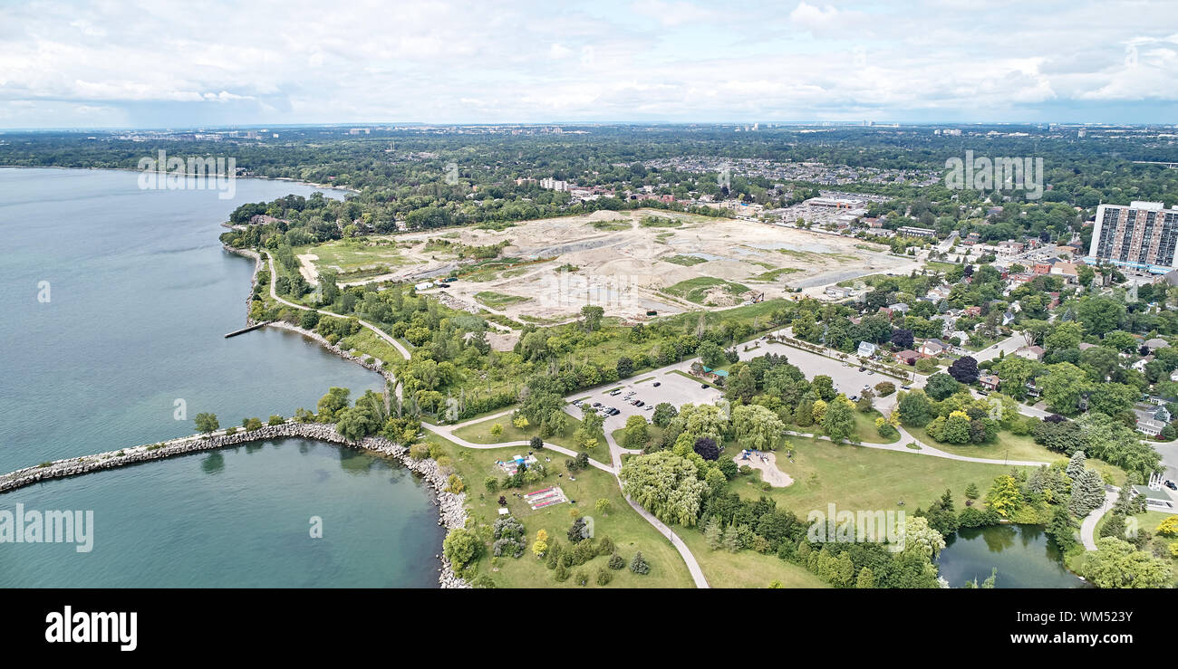 Port Credit Harbour area Stock Photo - Alamy
