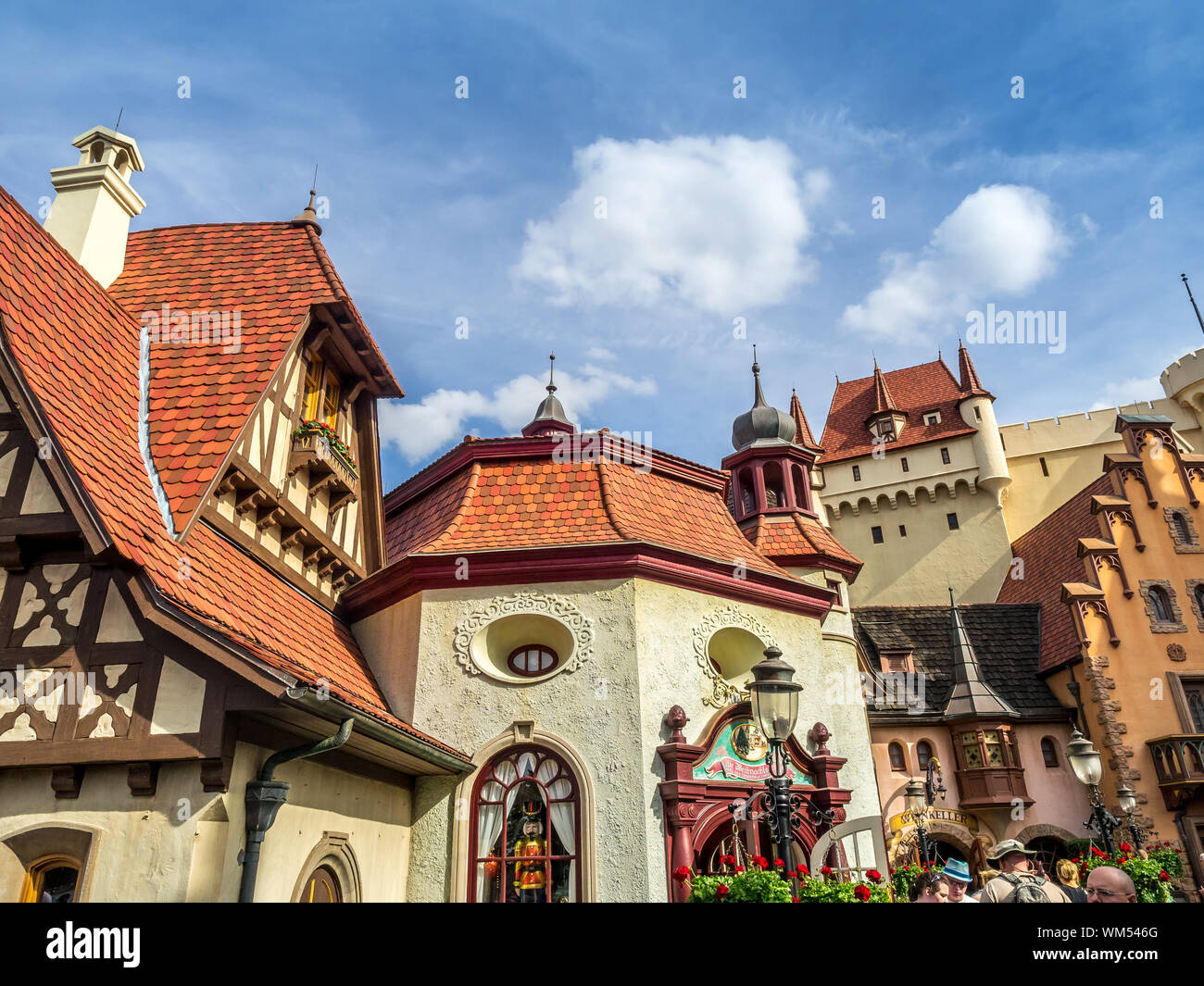 View of the Epcot Theme Park at Disney World in Orlando, Florida. Epcot ...