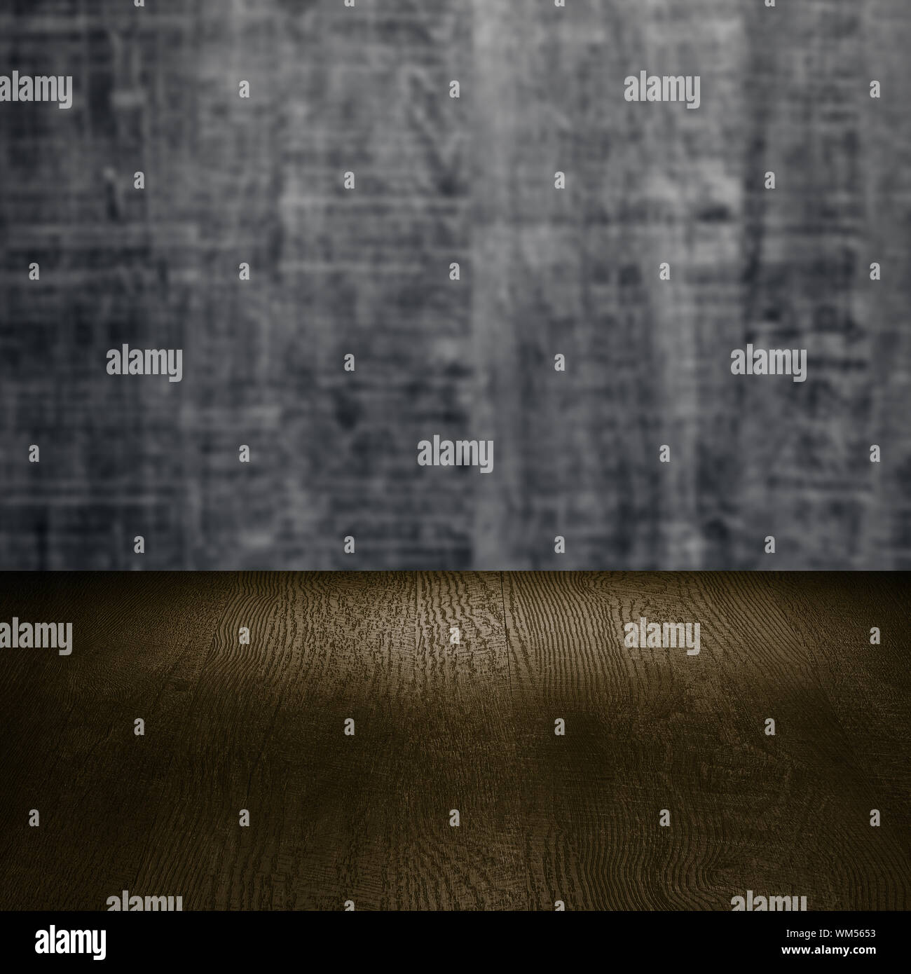 Wood background - table with wooden wall Stock Photo - Alamy