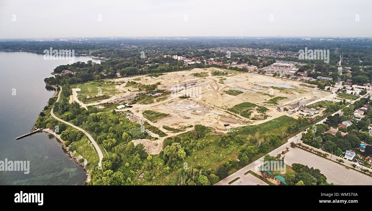 Port Credit Harbour area Stock Photo - Alamy