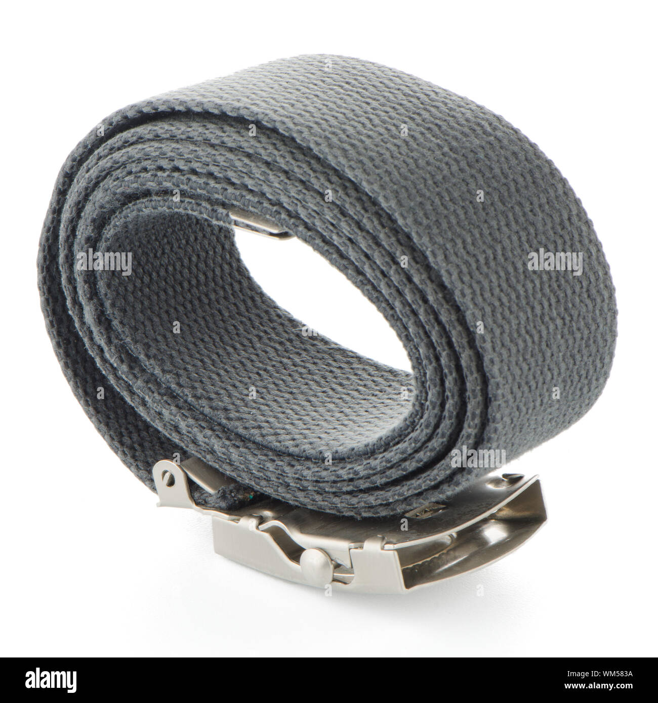 Grey belt on white background Stock Photo - Alamy