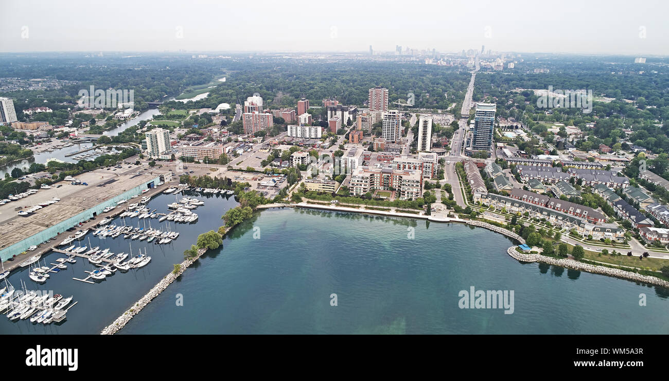 Port Credit Harbour area Stock Photo - Alamy