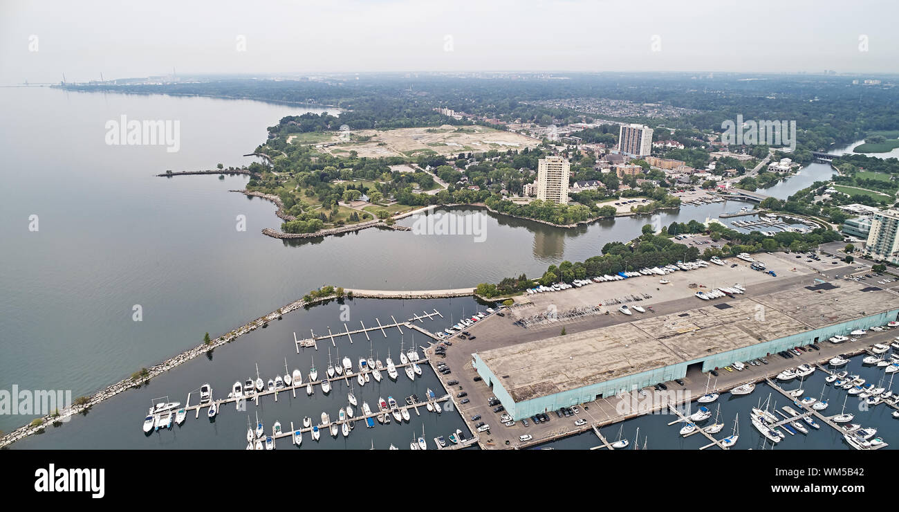 Port Credit Harbour area Stock Photo - Alamy