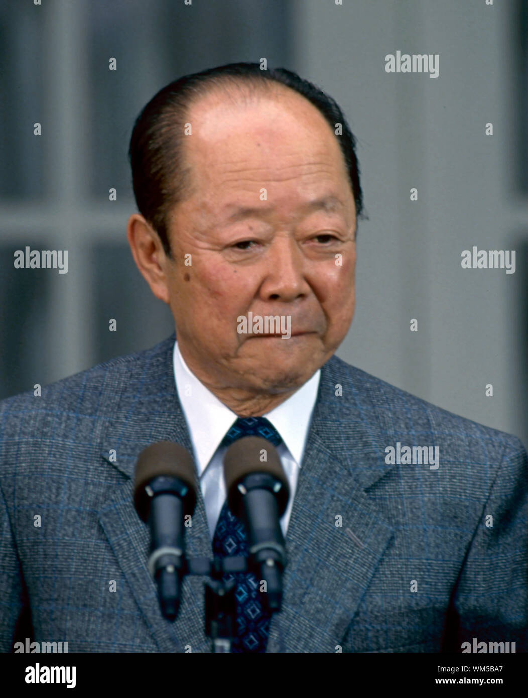 Washington DC, USA, July 1, 1992Prime Minister of Japan Kimchi Miyazawa ...